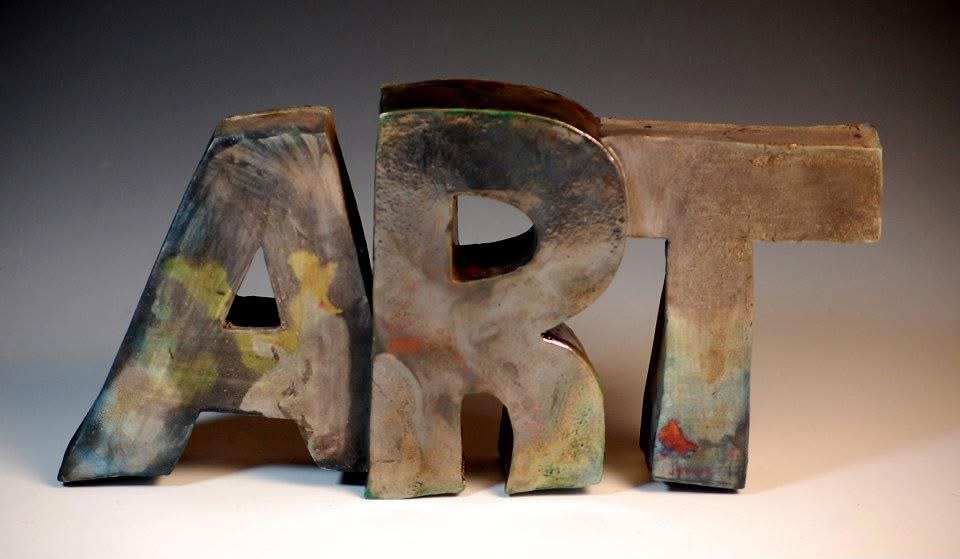 Ceramic word sculptures | View Arts Center
