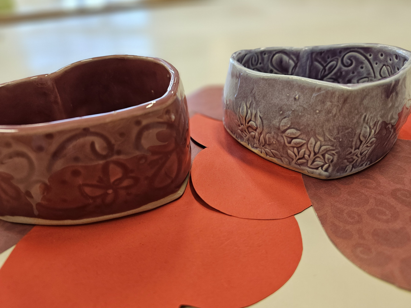 Hand Built Ceramic Heart Shaped Bowl | View Arts Center